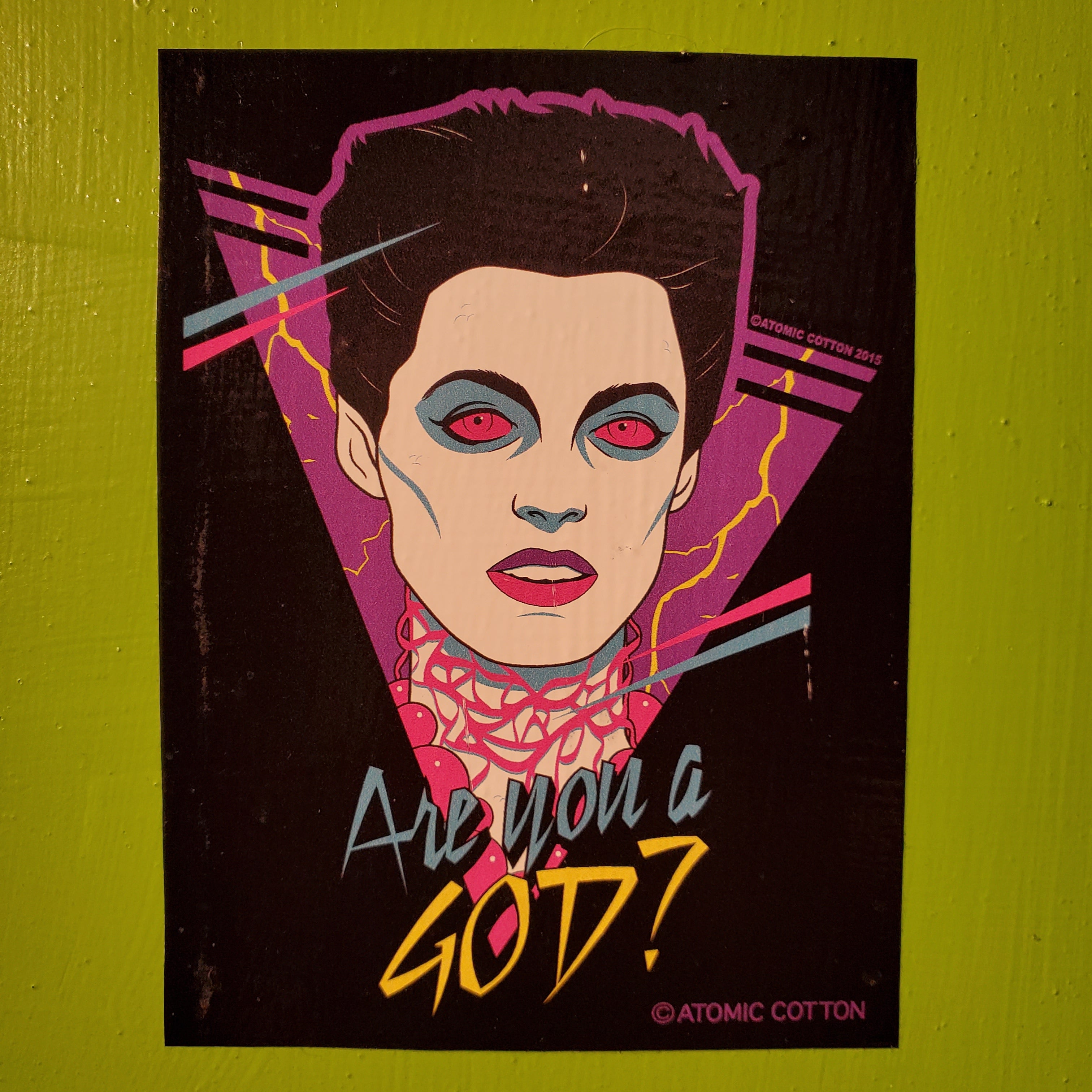 Gozer Are you a God? sticker – Atomic Cotton